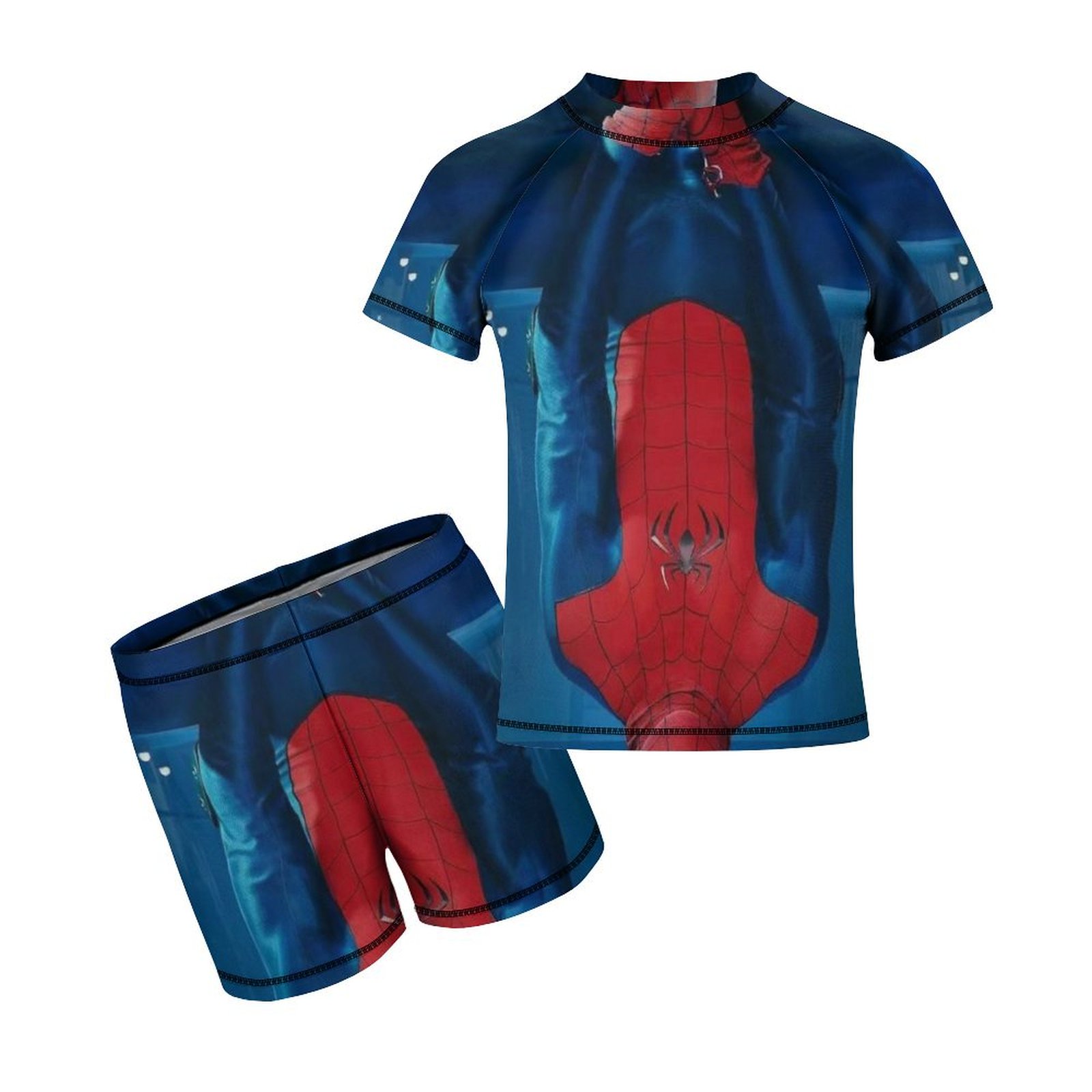 Children's Spider Man Swimwear | Children's Sun Protection Swimsuit Set ...