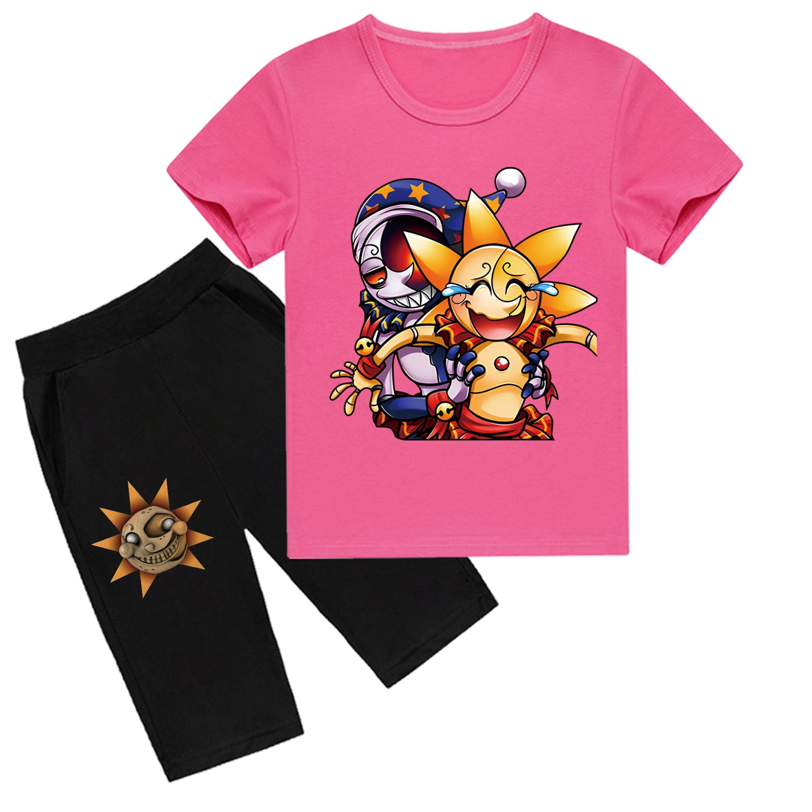 Children's Sporty Summer Wear: Sundrop and Moondrop Cotton Short Sleeve ...