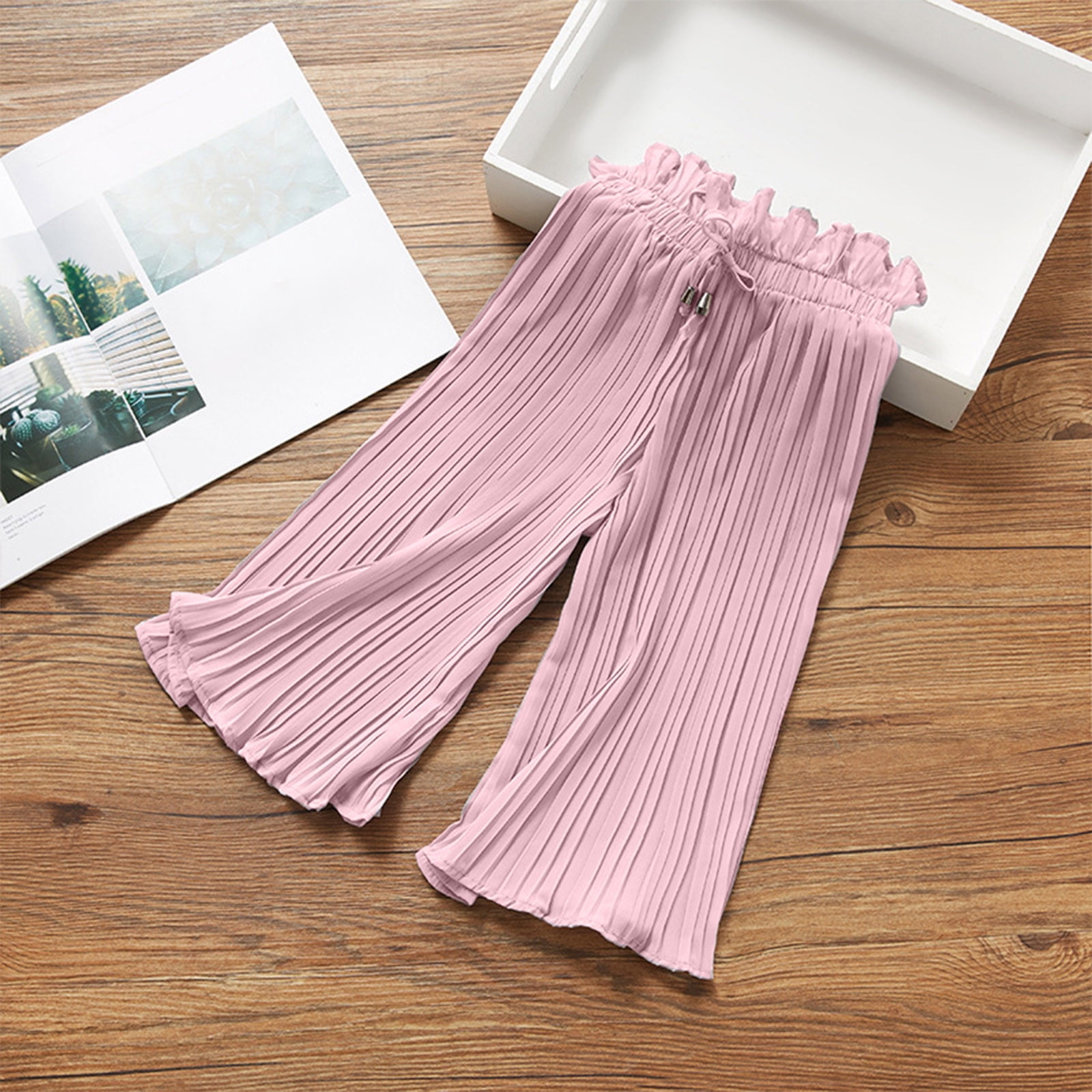 Children's Spring and Bottom Pants Middle and Large Children's Lace ...