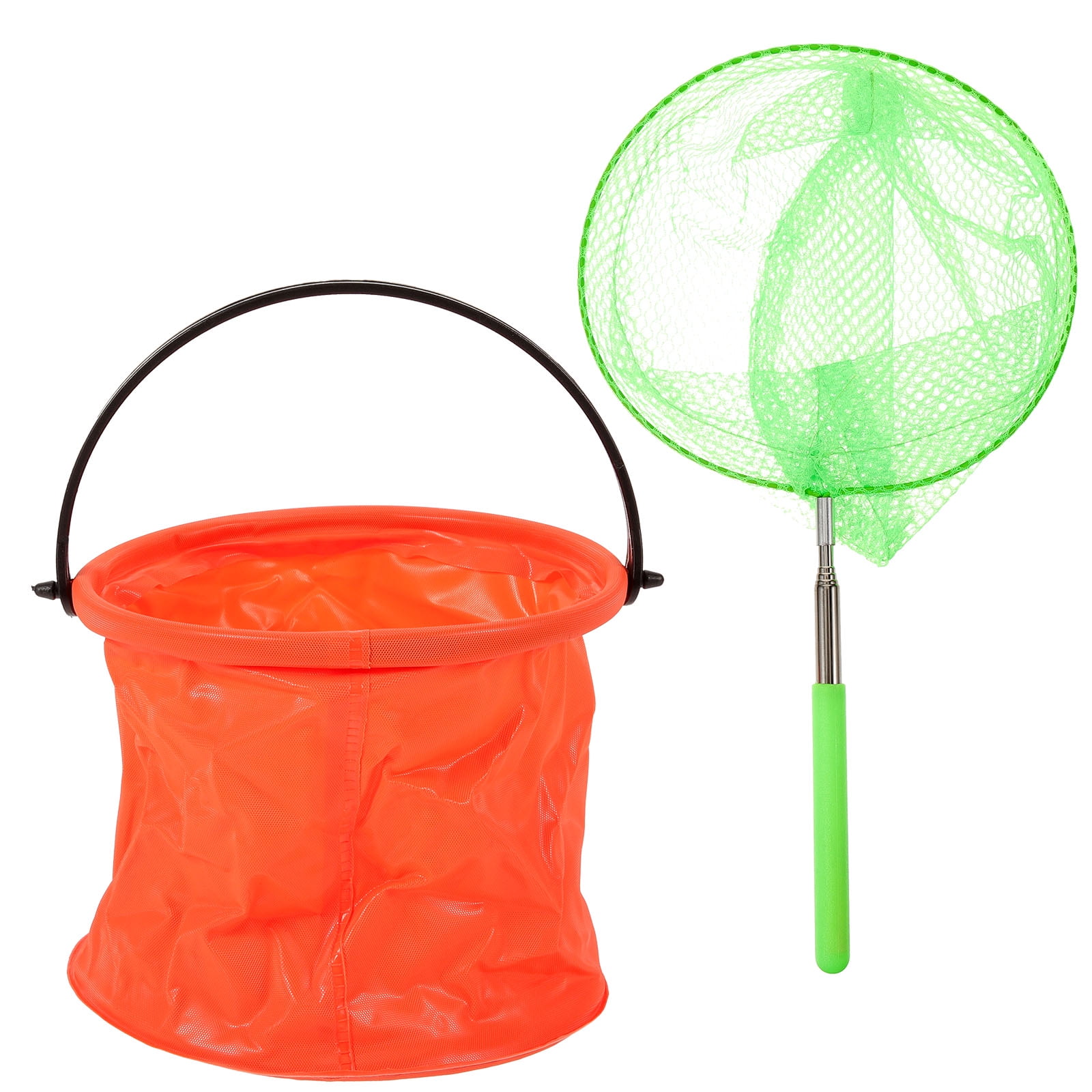 Children's Stainless Steel Telescopic Fishing Net Outdoor Folding ...