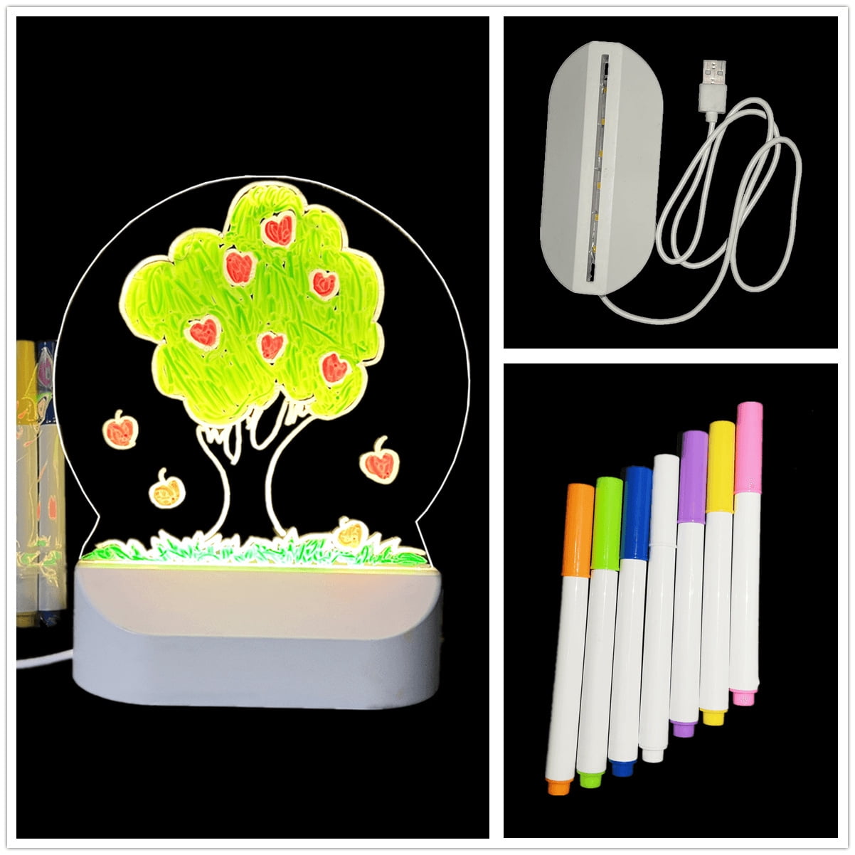 Children's Student Translucent Drawing Copy Board LED Hardened Acrylic ...