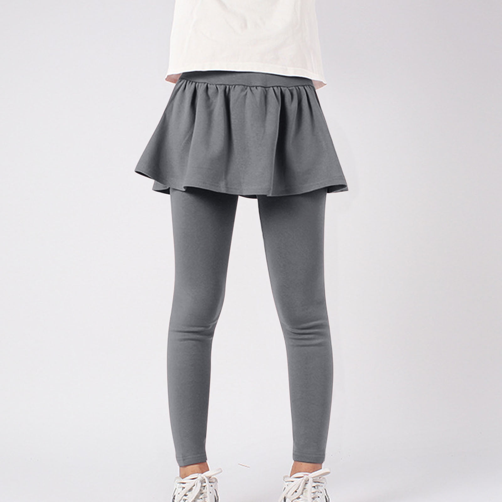 Children's Summer Solid Color Leggings Skirts and Girls' Pants Girls ...