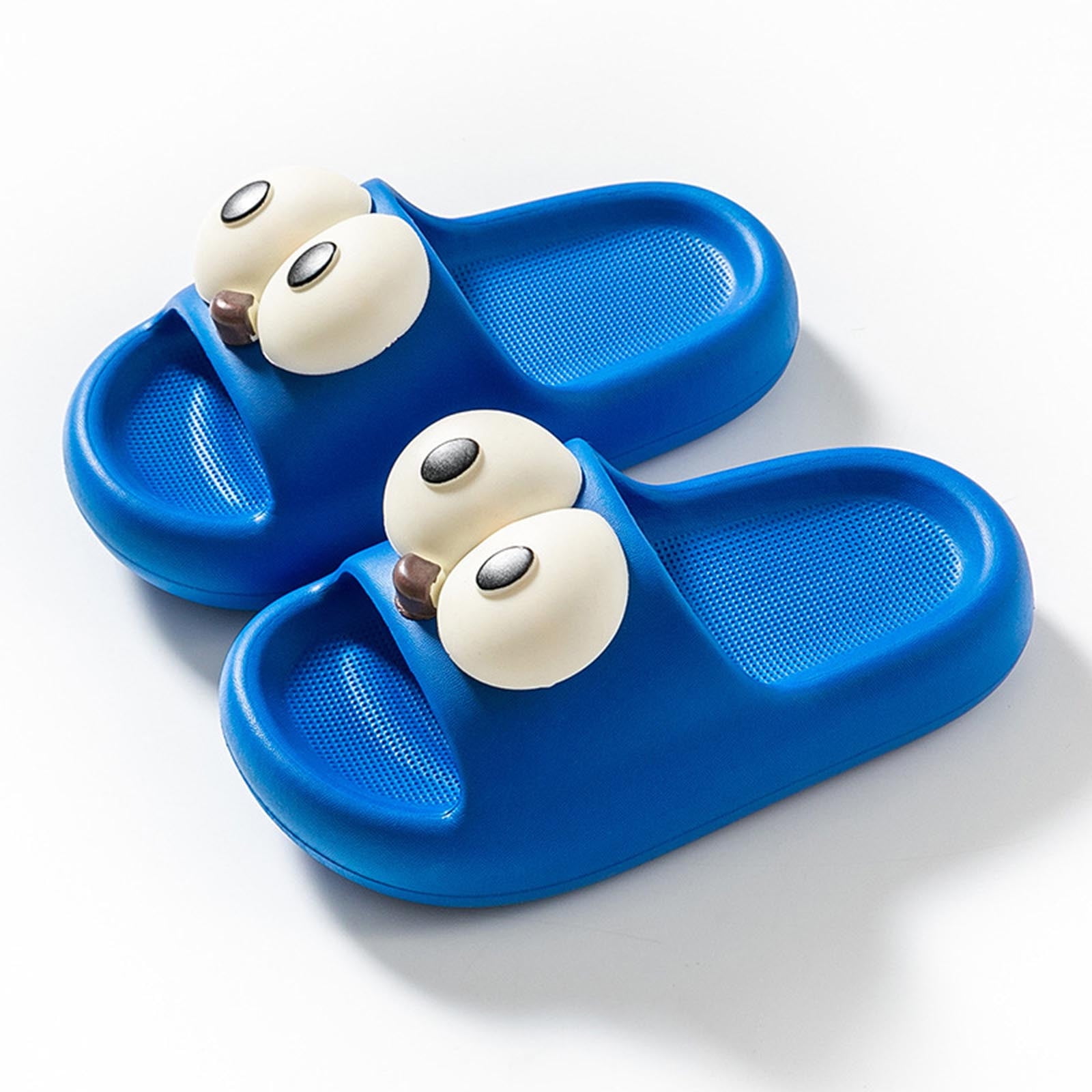 Children's Summer Solid Color Teddy Bear Slippers Indoor Bathroom Home ...