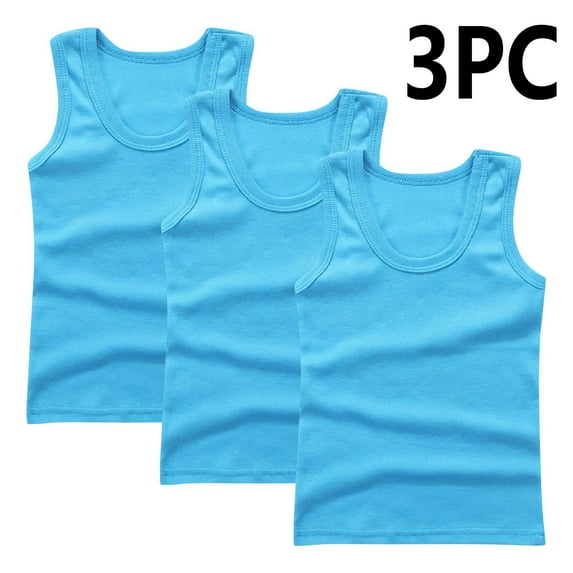 Children's Summer T-Shirt Base Layer Round Neck Camisole for Boys and ...
