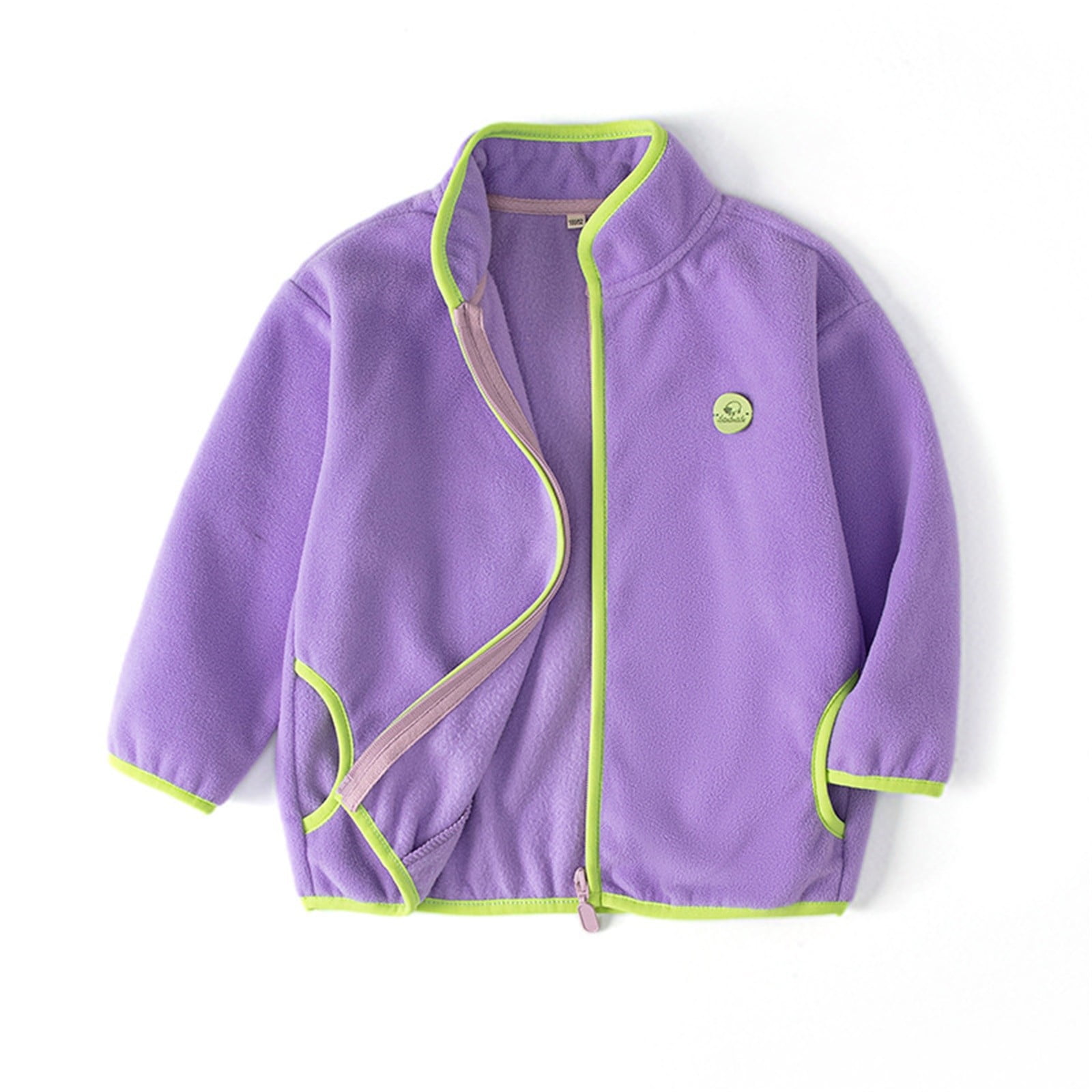Children's Teddy Fleece Top Zipper Jacket With Flannel Double-Sided ...