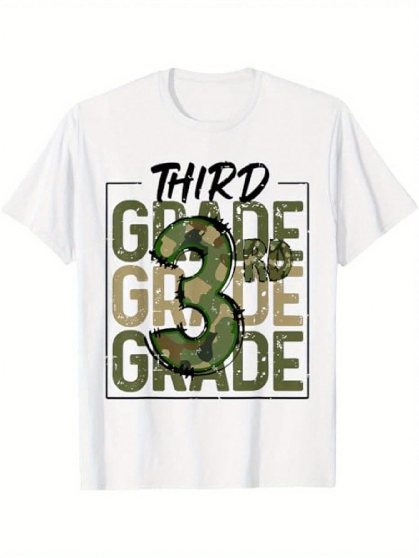 Children's Third Grade Back-To-School Camouflage-Shirt - Soft and ...