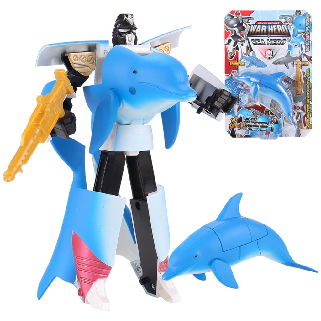 Children'S Toy Transformer Robot Shark Ocean Anime Figurine Gift For ...
