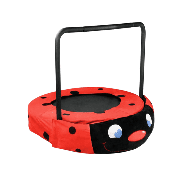 Children's Trampoline for Kids Ages 3-7, Heavy Duty Small Mini Toddler Trampoline, Ladybug Black ...