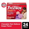 Children's Tylenol Chewables with 160 mg Acetaminophen, Grape, 24 Count ...