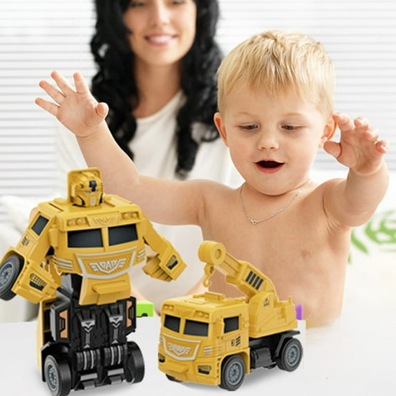 Children's Vehicles Truck Toys Kids Collision Deformation Robot Toy Car ...
