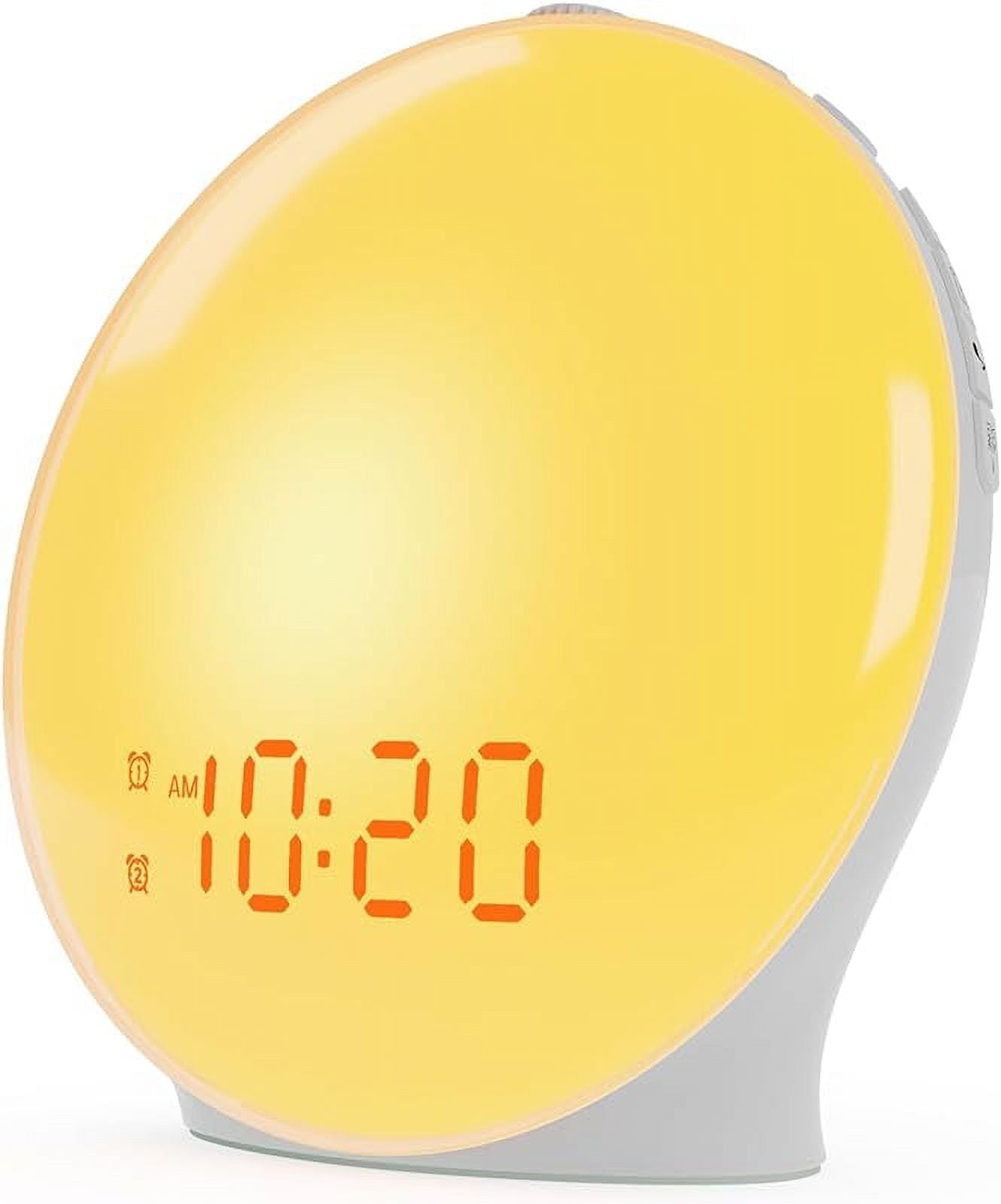 Children's Wake-Up Light Sunrise Alarm Clock, Sleep Tracker, Bedroom ...