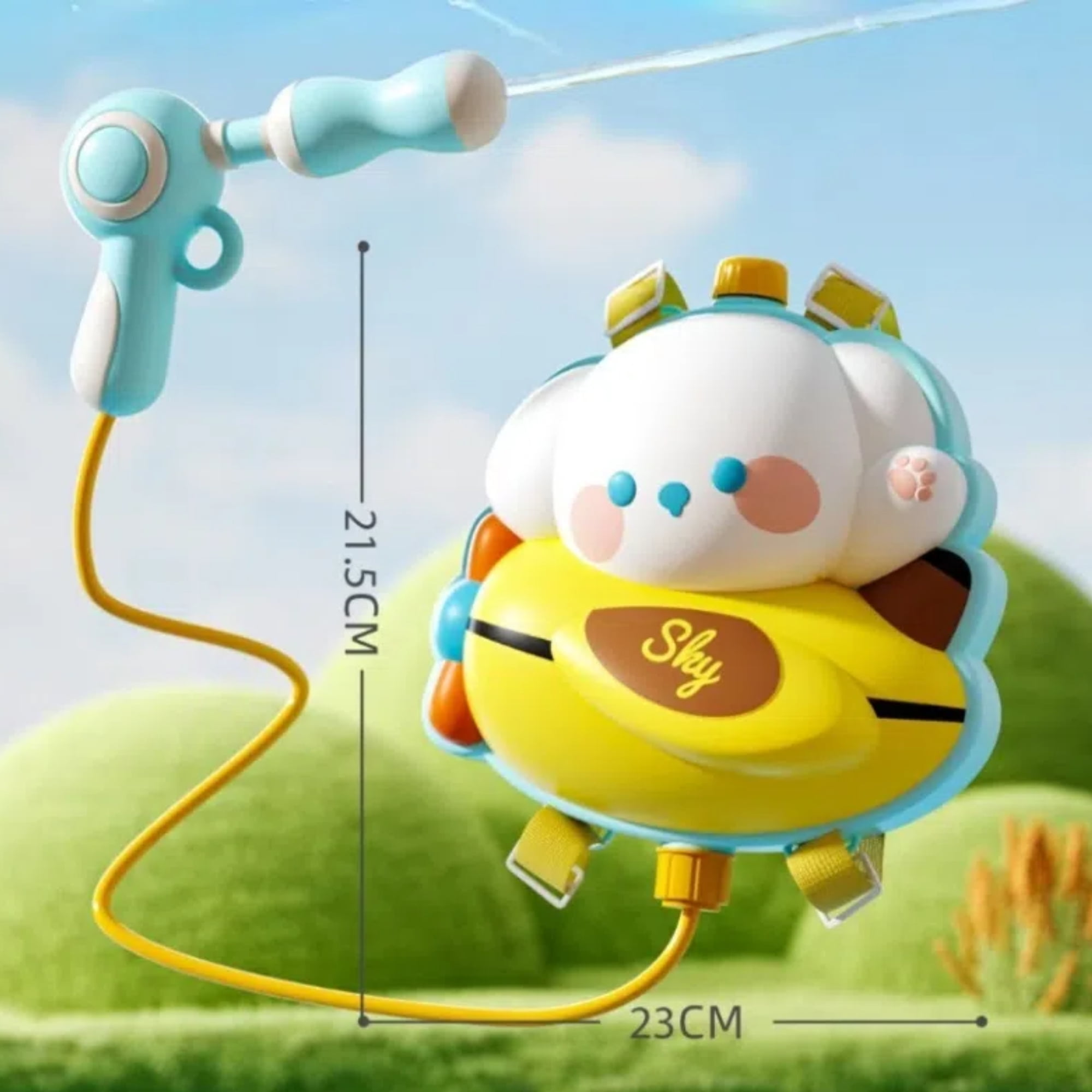 Children's Water Gun Toy Backpack Water Gun Fighting Artifact Male and ...