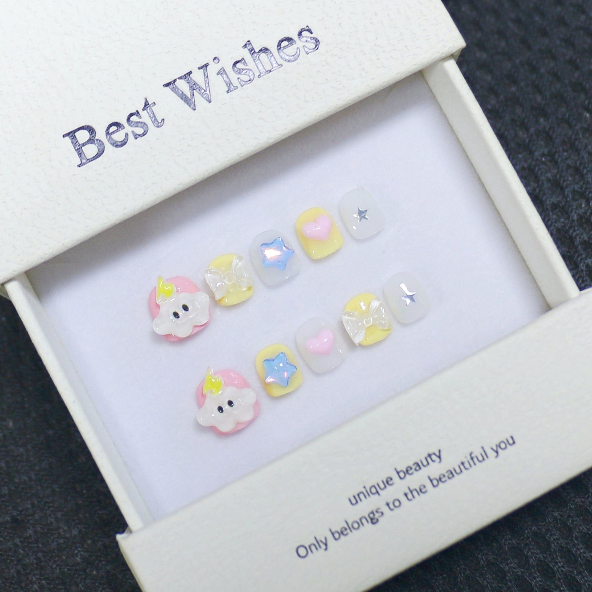 [Children's Wear Nail] Pure Handmade Cute Cartoon Nail Patch Finished ...