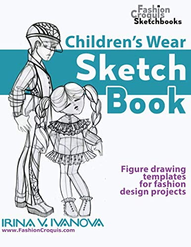 Pre-Owned Children’s Wear Sketchbook: Figure drawing templates for ...