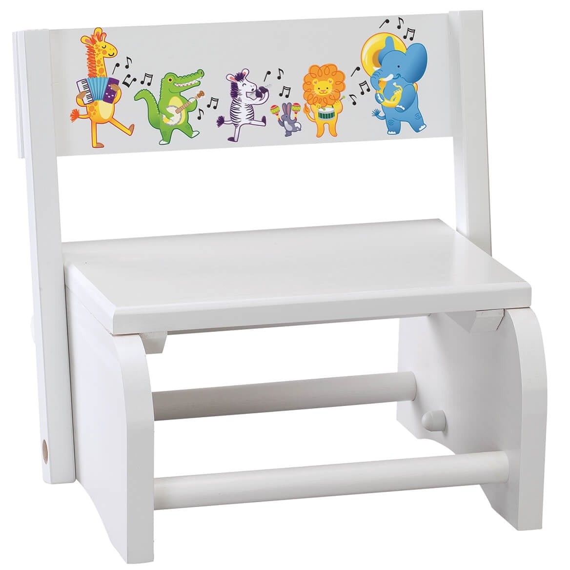 Children's White Musical Animals Step Stool - Walmart.com