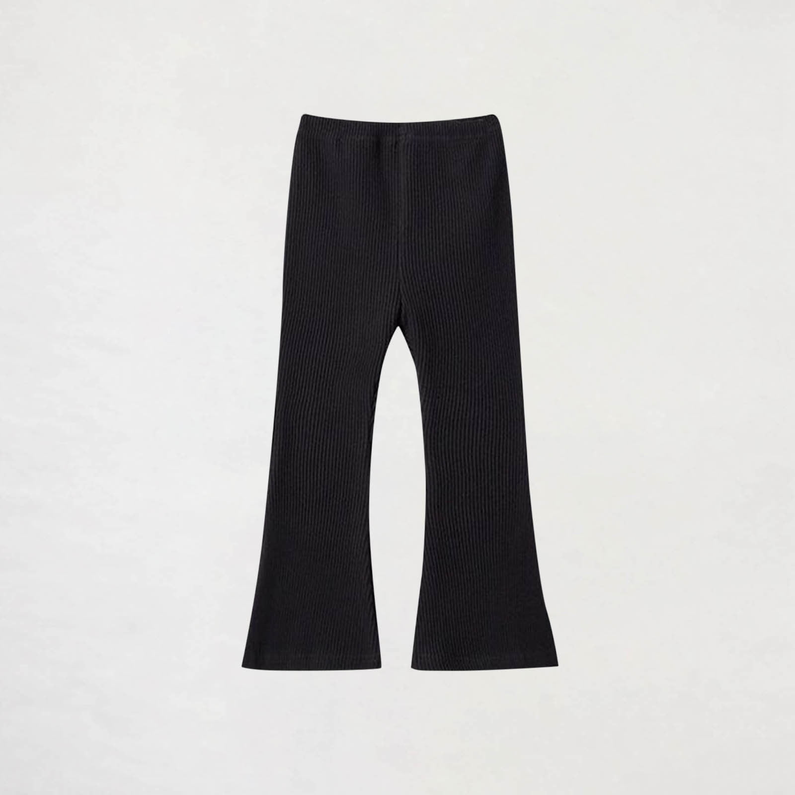 Children's Winter Flared Trousers Girls Solid Color Leisure Sports Long ...