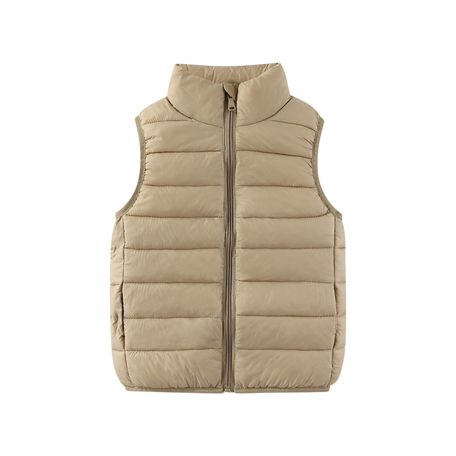 Children's Winter Vests Plus Velvet Padded Solid Color Sleeveless ...