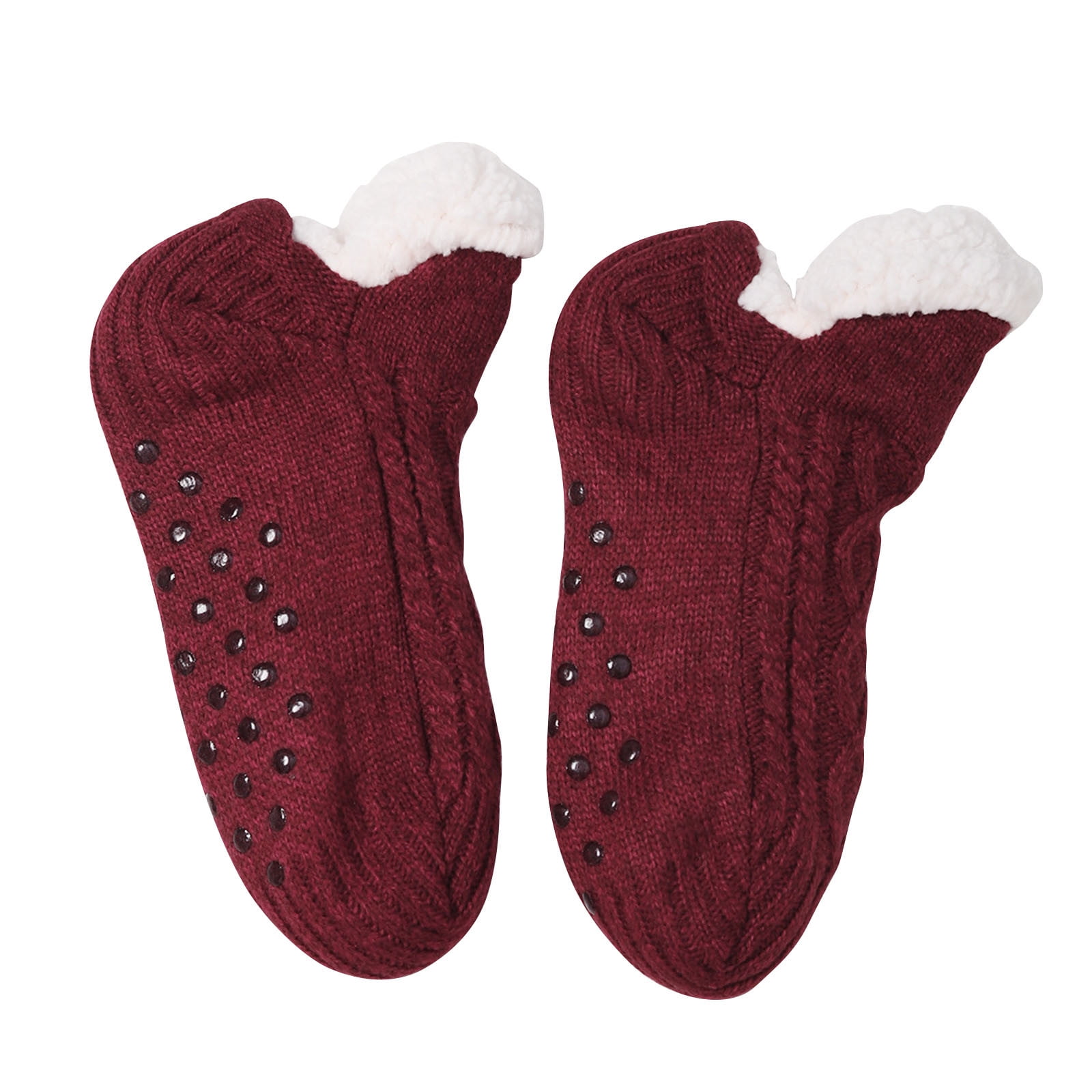 Children's Winter Warm Wool Solid Color Socks Kids Boy Girls Hiking ...