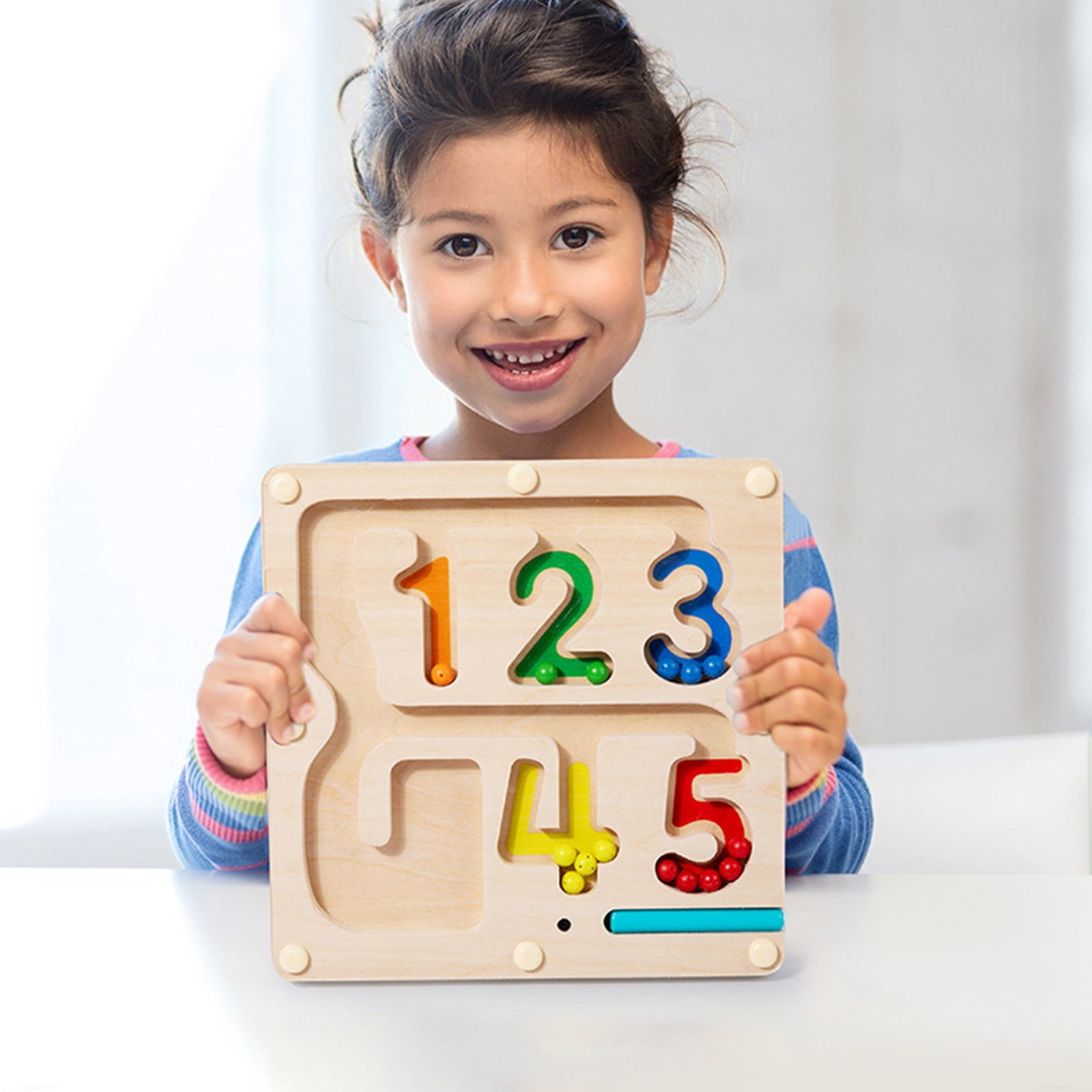 Alphabet & Number Learning Game, Pen Grip Training Board, Fine Motor ...
