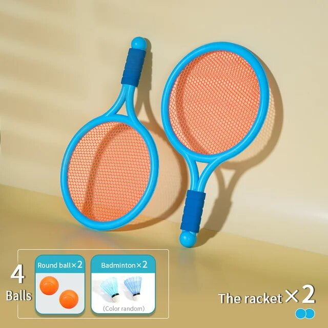 Children‘s badminton racket ball toys outdoor tennis racket set parent ...