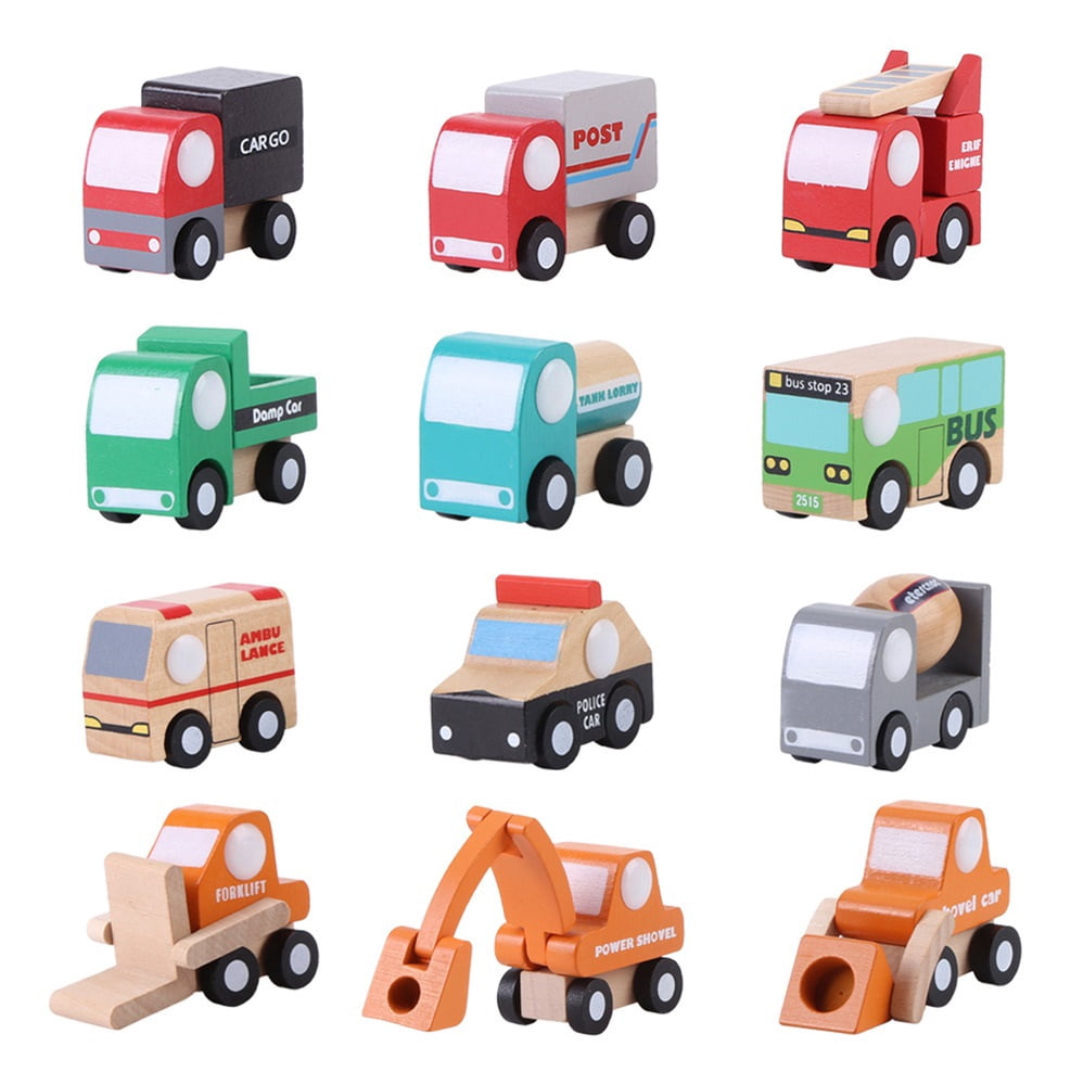 Children's cartoon toy car 12-piece set - Walmart.com