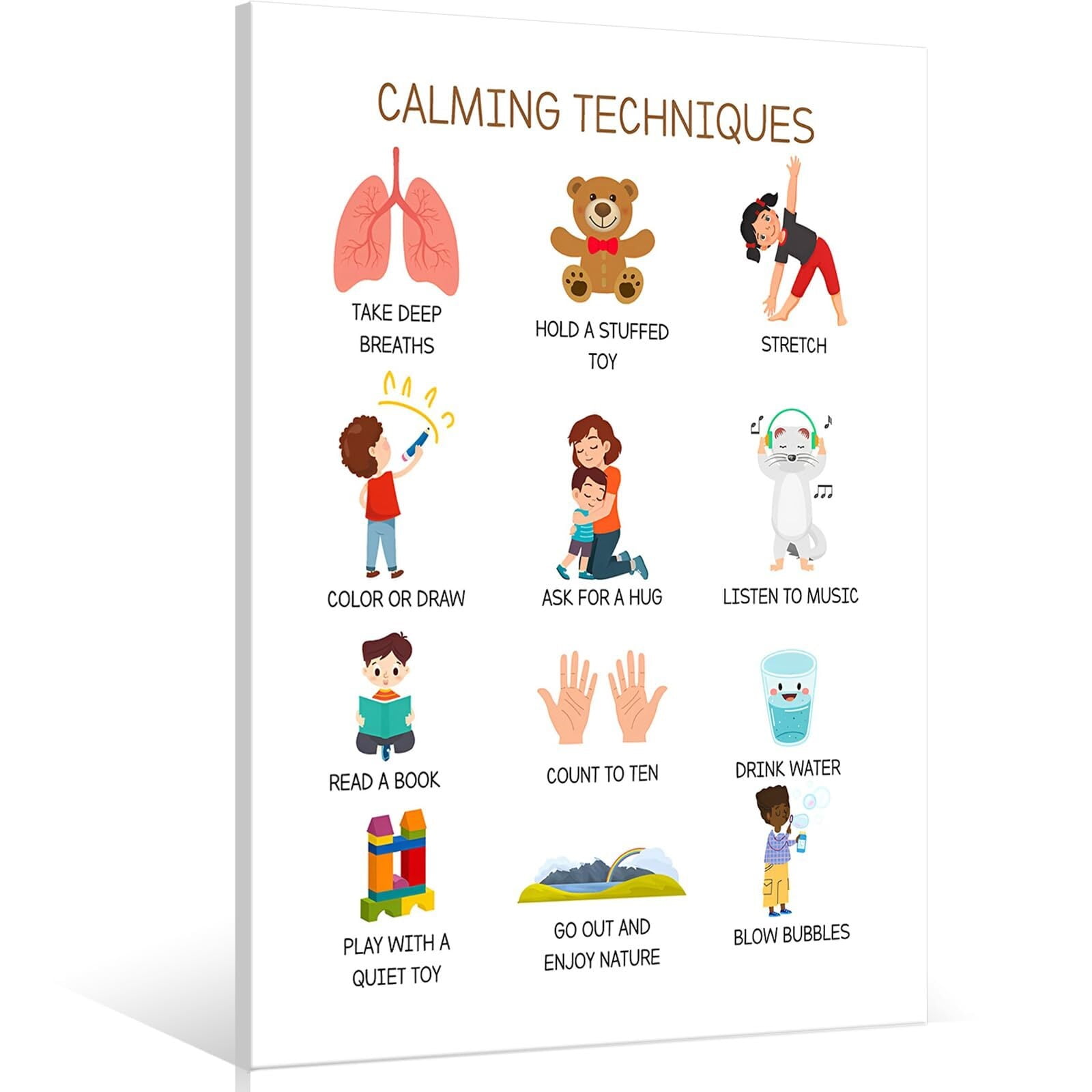 Children's emotional charts Mental health posters help students ...
