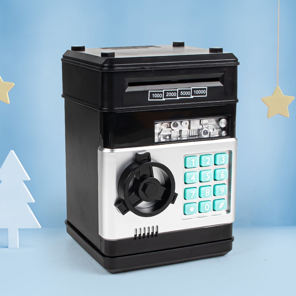 Children's interactive mini ATM bank toy, piggy bank with automatic ...