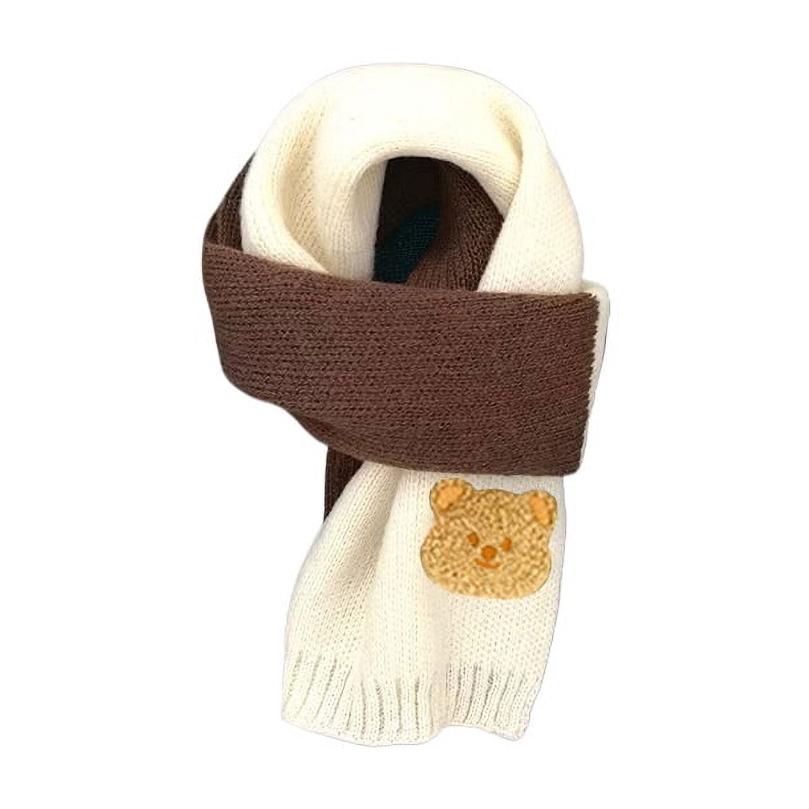 Children's knitted scarf autumn and winter cartoon baby neckband ...