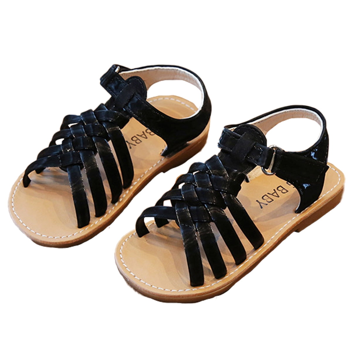 Children's open-toed Princess flats Summer children's sandals Cute girl ...