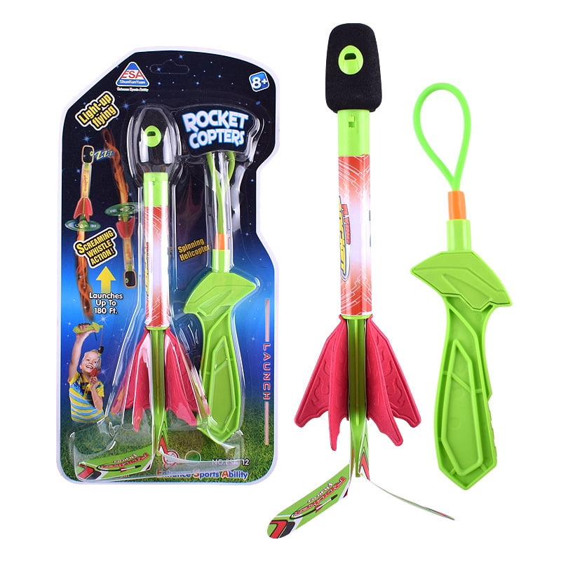 Children's portable outdoor ejection elastic rocket slingshot parent ...