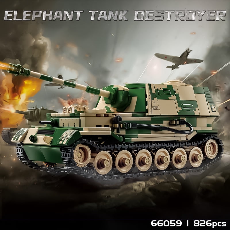Children's puzzle assembly toy gift armored vehicle model IS-2 heavy ...