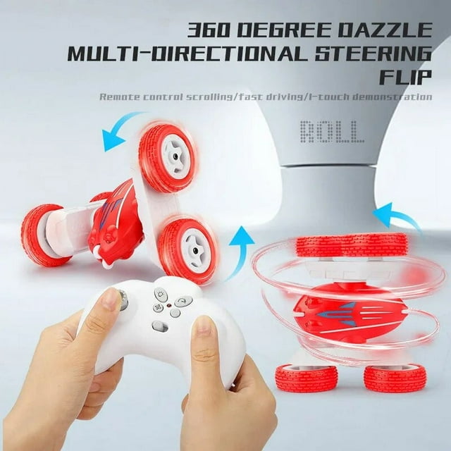 Children's remote-controlled mini car rollover double-sided stunt car ...