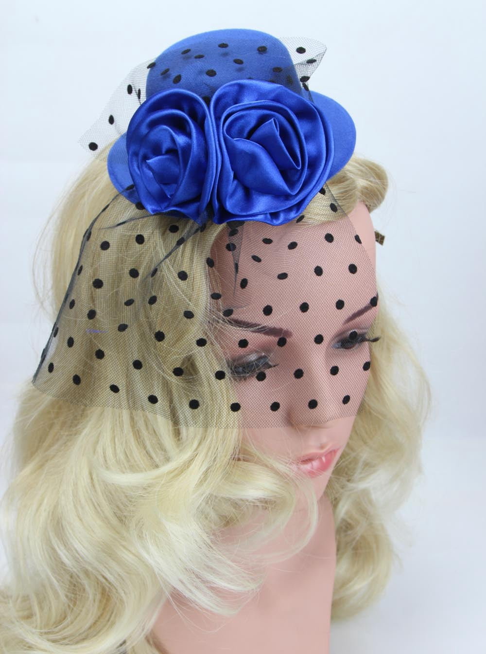 Children's small hat headdress European and American retro mesh ...