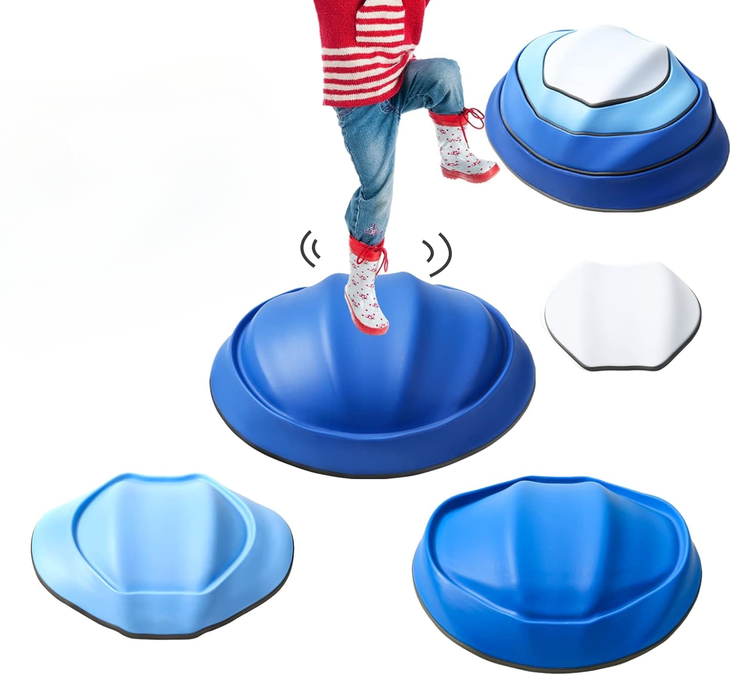 Children's stepping stones, 5 pieces of non-sliding plastic balance ...