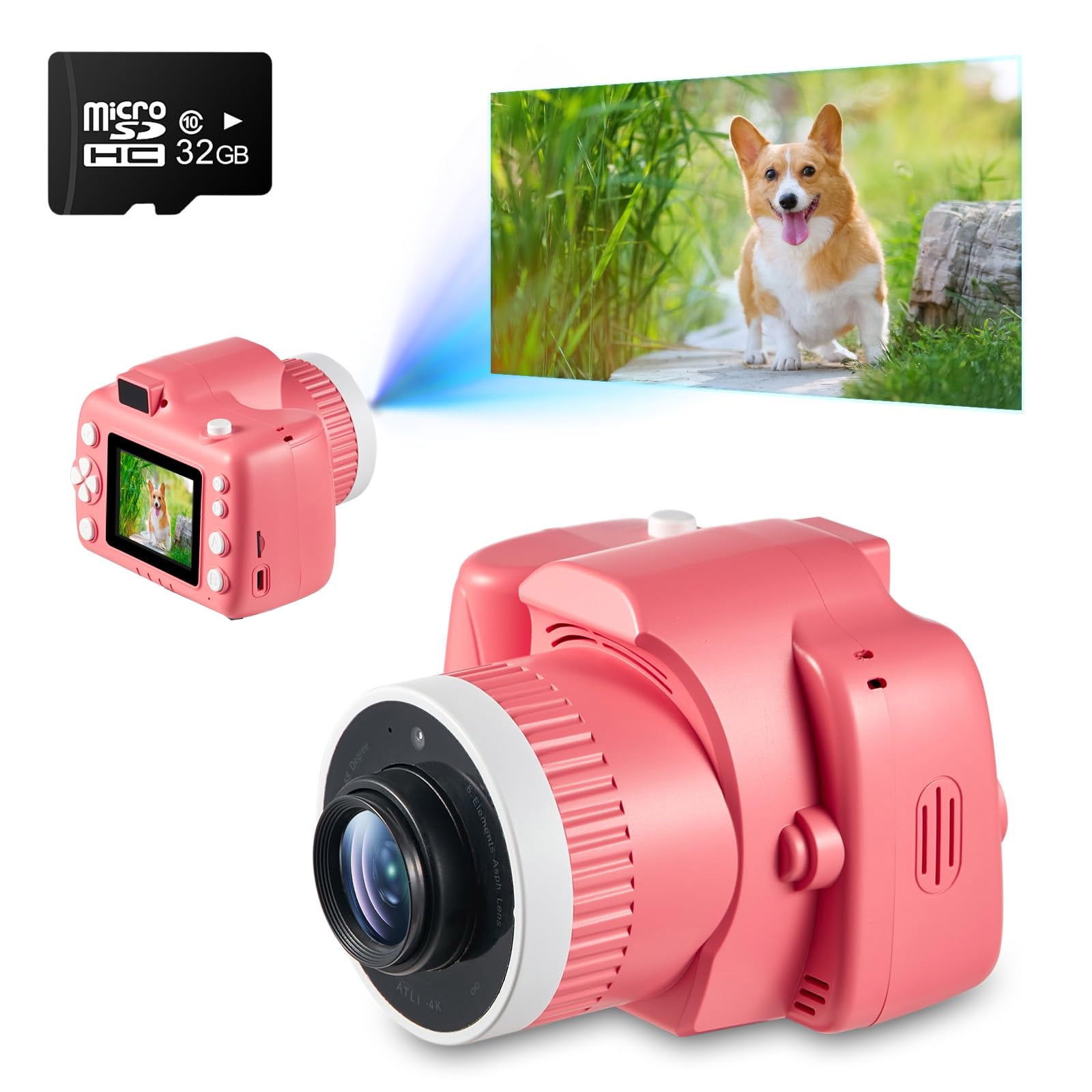 Children's toy camera photographic camera can throw screen camera ...