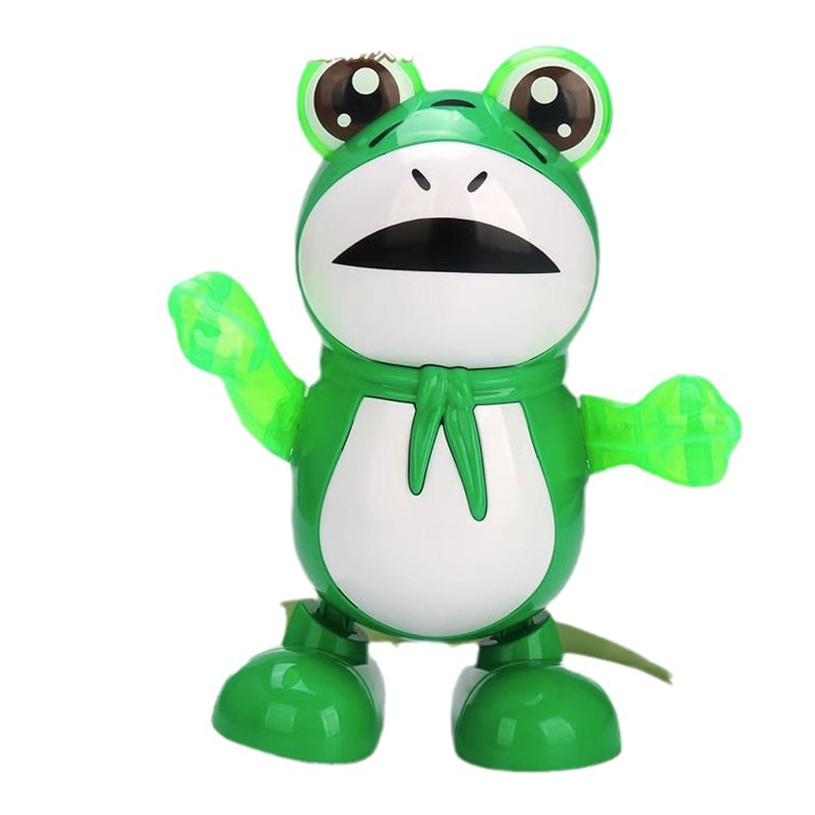 Children's toy fun electric frog, colorful lights walking and swaying ...