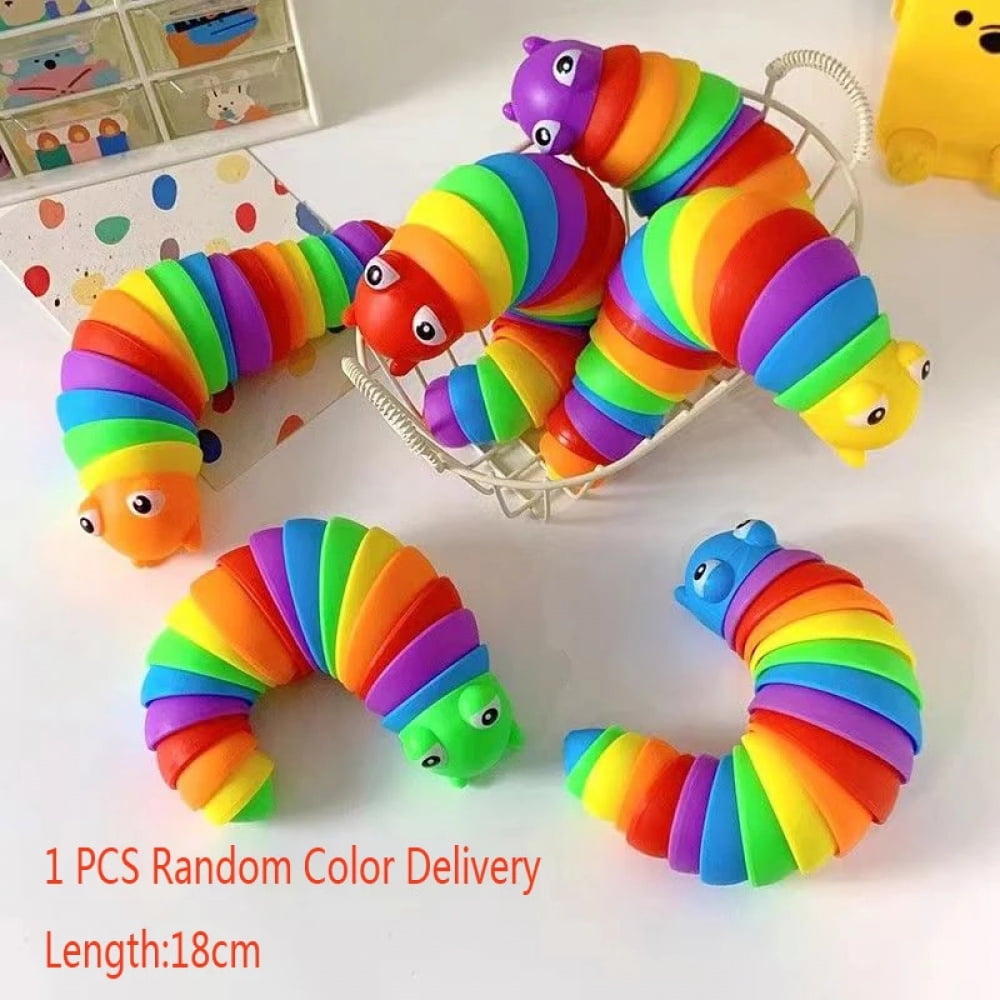 Children's toys 3D color sensory slugs stress relieving toys creative ...