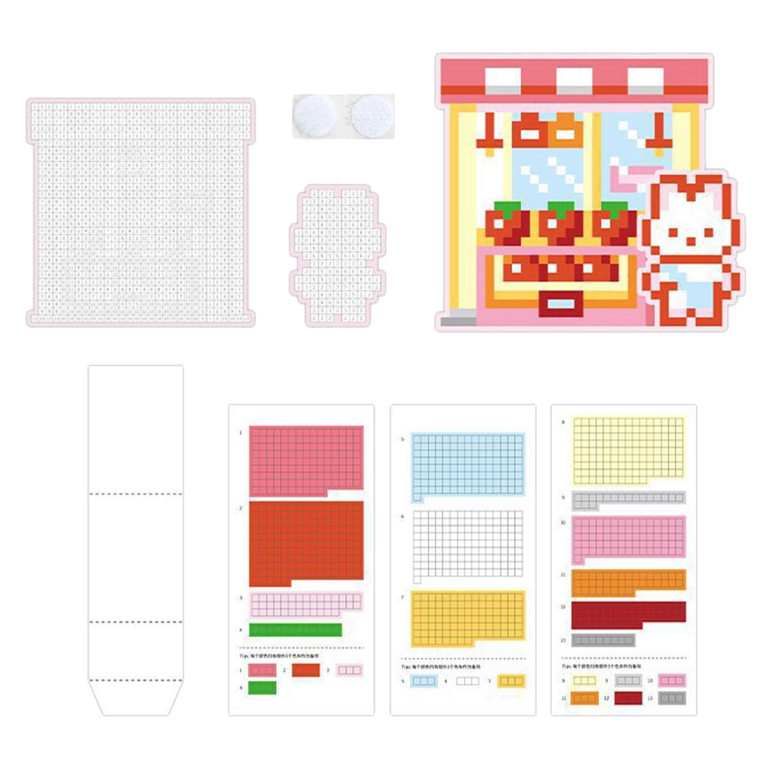 Childrens Educational Craft Sticker Set Not Glues Needed Reusable ...