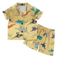 Childrens Outfits Dinosaur Print Pajama Blend Sleep Lounge 2 Piece ...