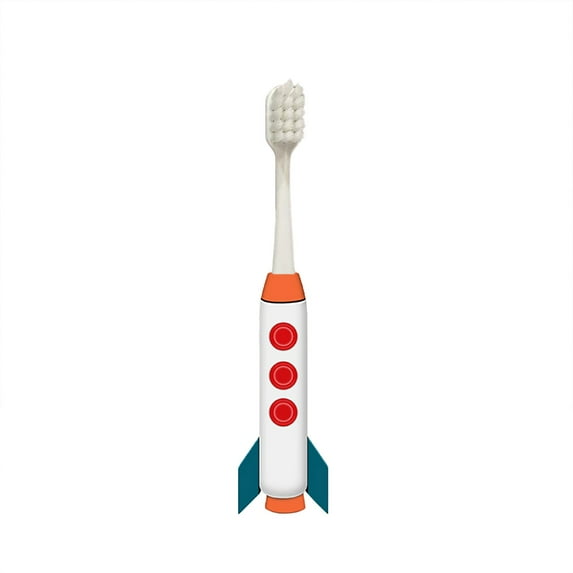 Childrens Rocket Silicone Manual Toothbrush with Superfine Soft for ...
