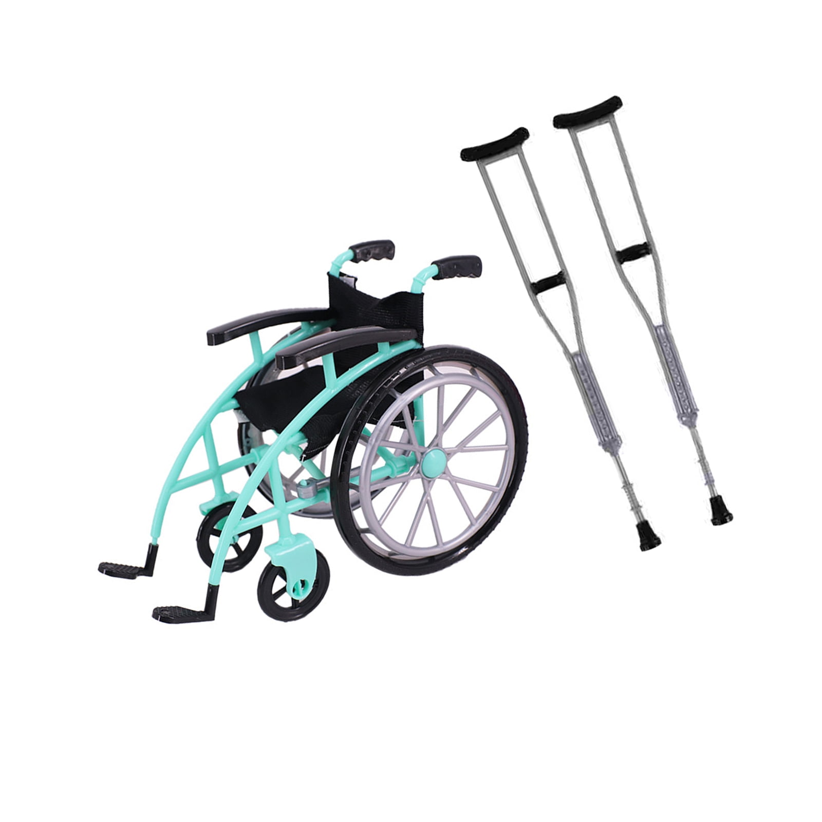 Childrens Role Play Mobility Aid Toy With Realistic Foldable Wheelchair ...