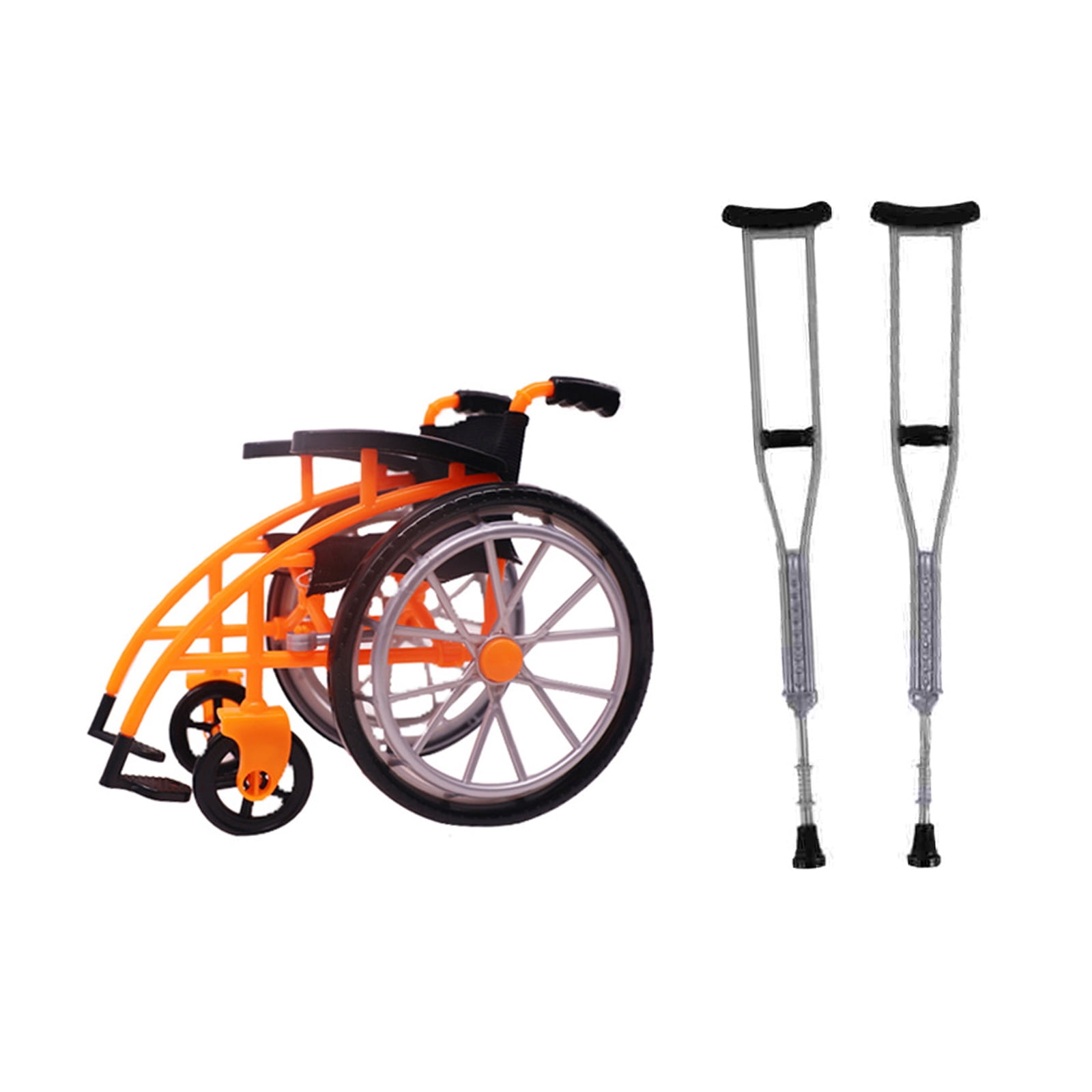 Childrens Role Play Mobility Aid Toy With Realistic Foldable Wheelchair ...