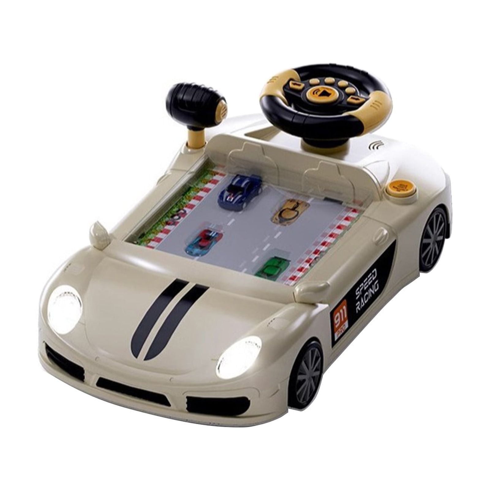 Childrens Steering Wheel Simulation Driving Toys Desktop Game Racing ...