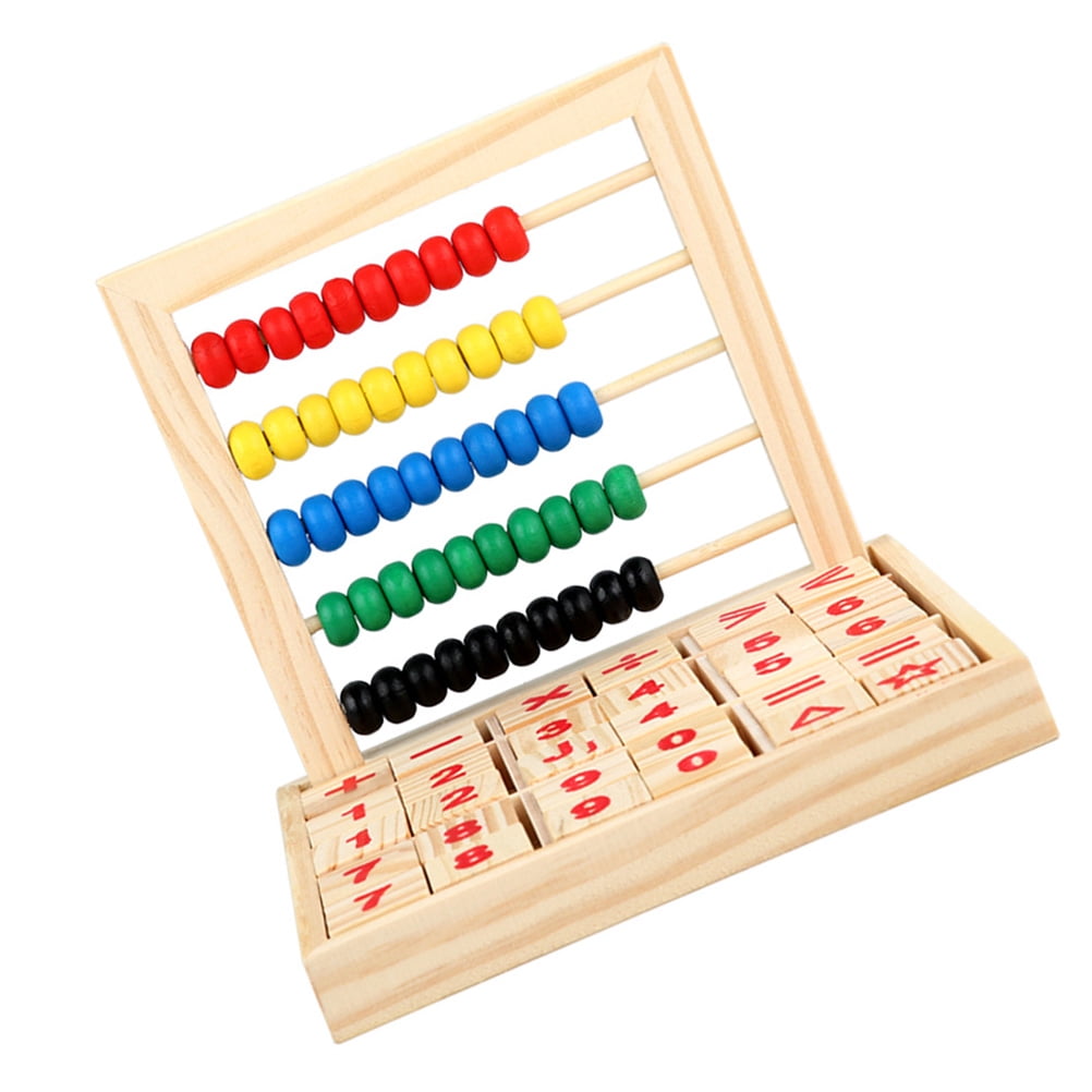 Childrens Toys Cognitive Computing Rack Kids Educational Abacus Maths ...