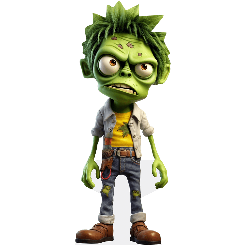 Childs Halloween (Zombie) Lifesize Cardboard Cutout Standee - Walmart.com