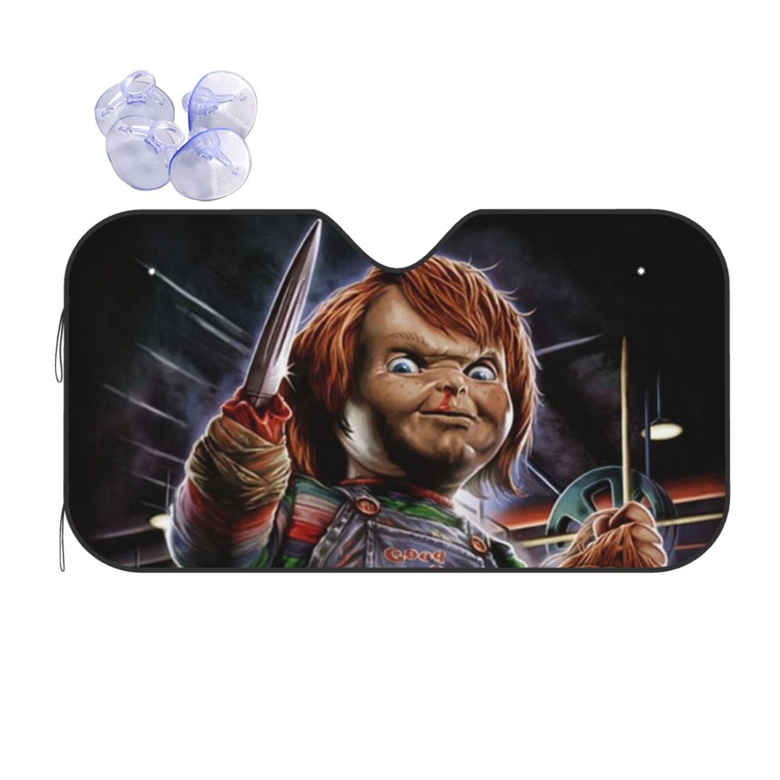 Childs Play 2 Chucky Foldable Car Windshield Sunshade Automotive Front ...