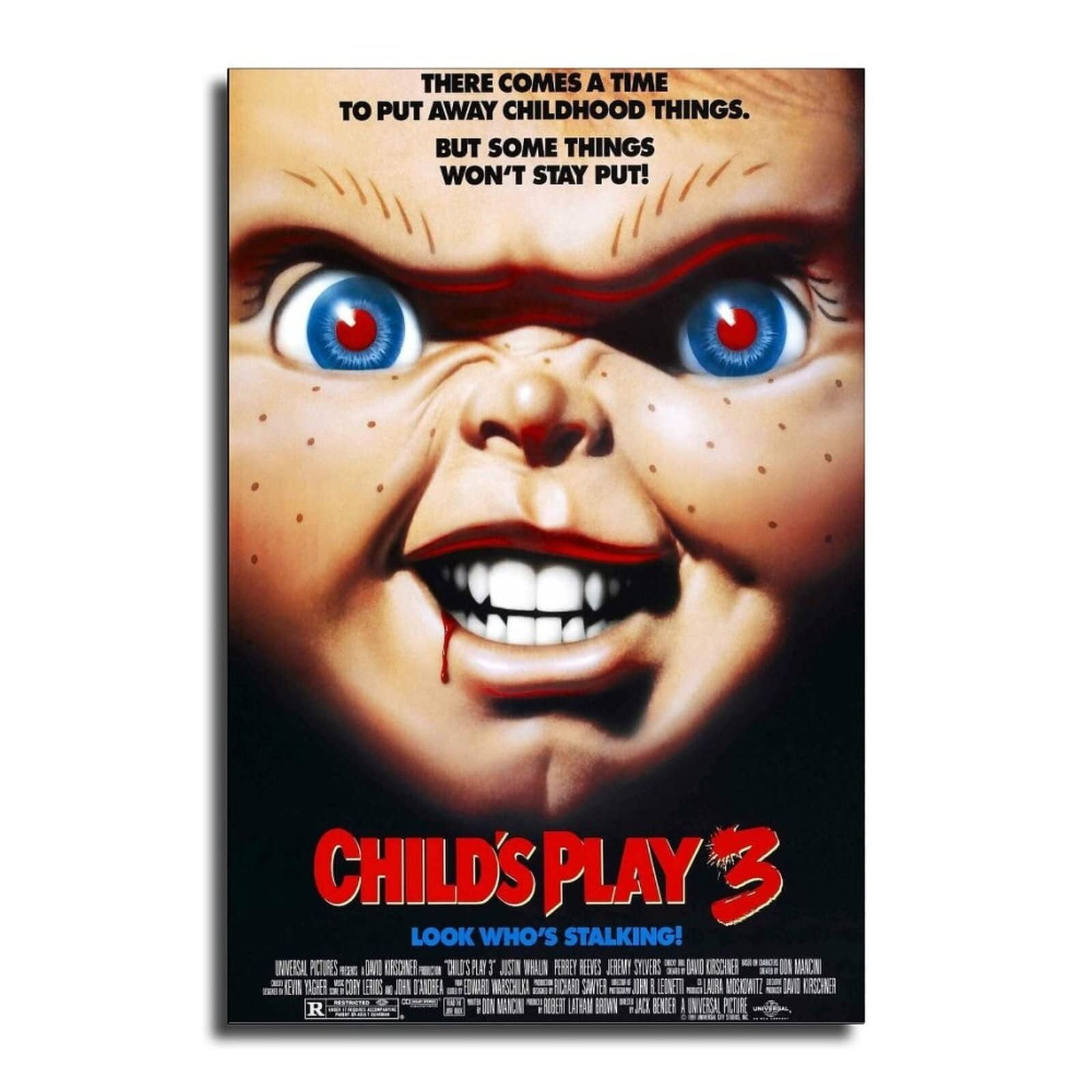 Childs Play 3 Chucky Classic Horror Movie Canvas Art Poster And Wall ...