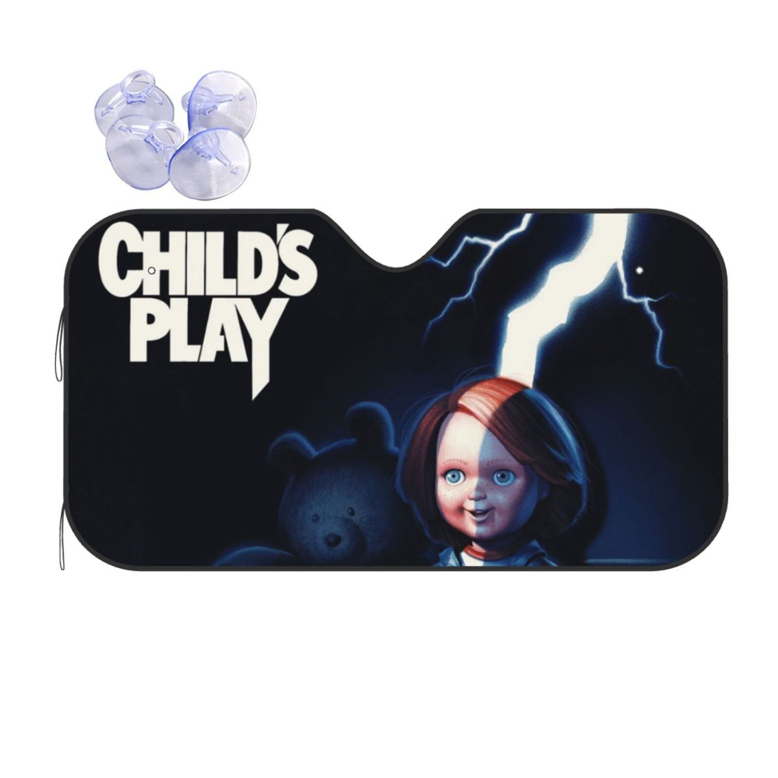 Childs Play Chucky Horror Foldable Car Windshield Sunshade Automotive ...