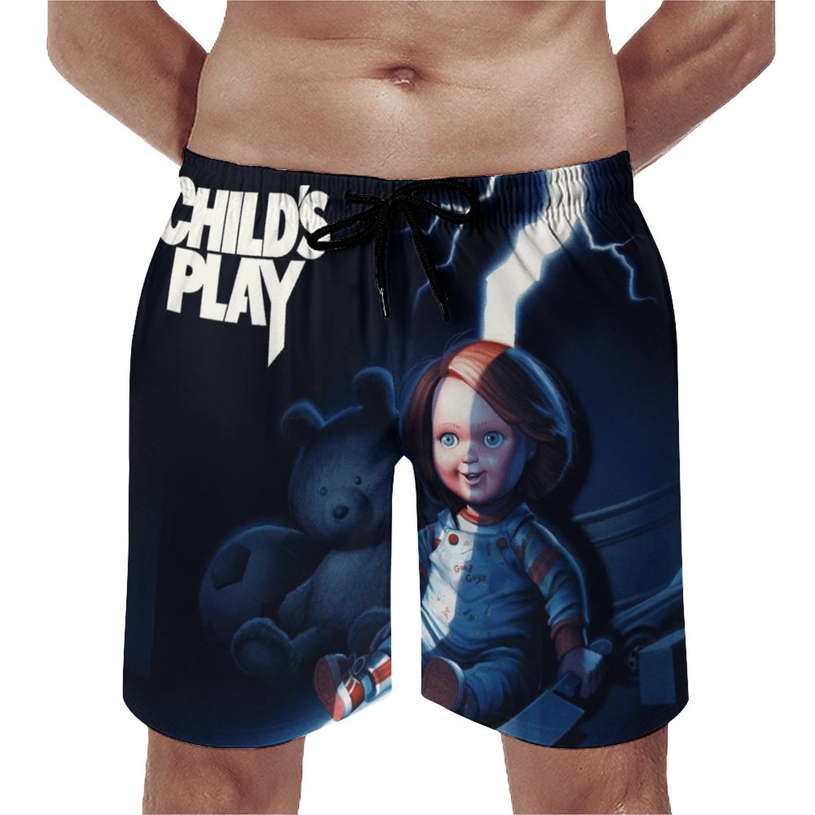 Childs Play Chucky Horror Men's Board Shorts Quick Dry Swim Trunks ...