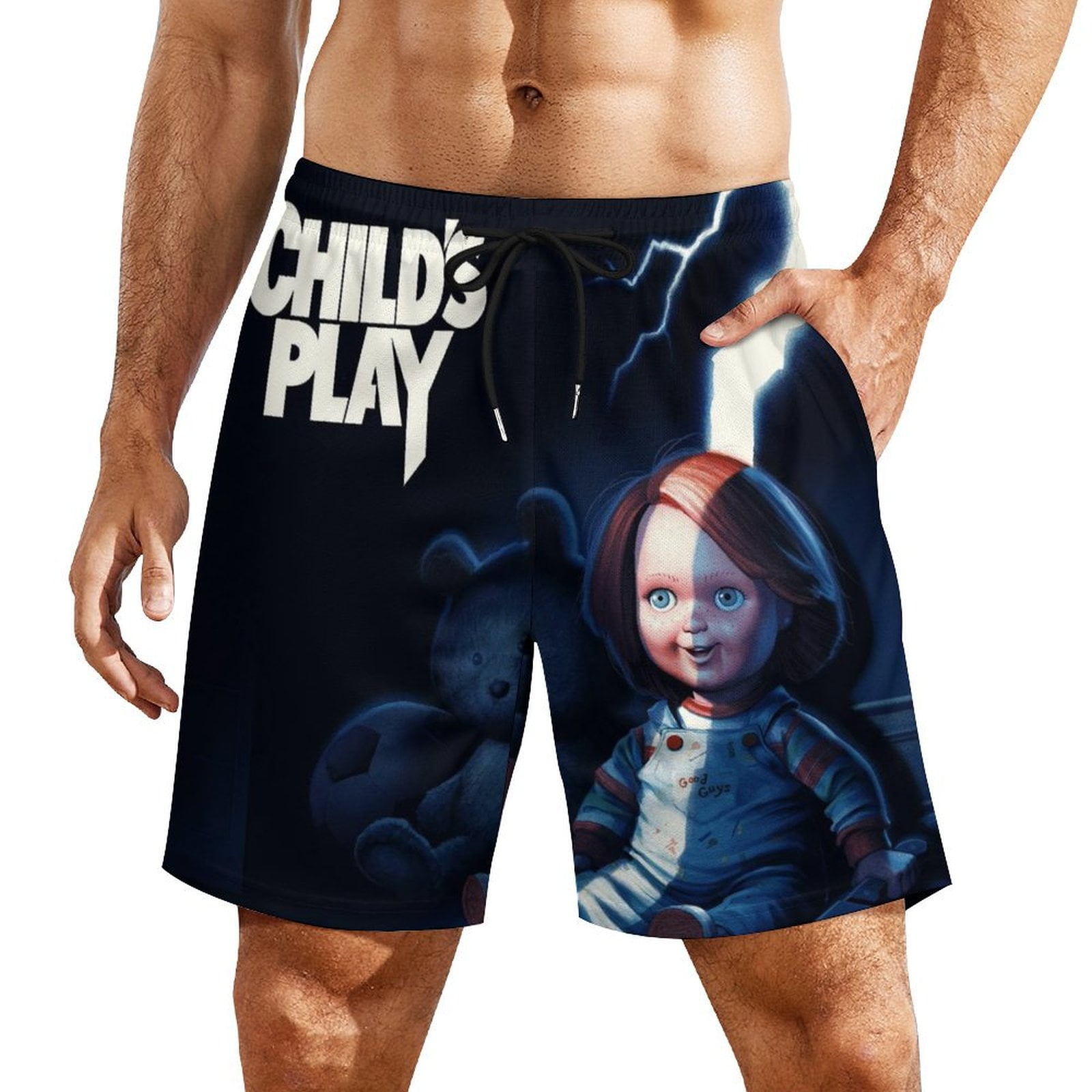 Childs Play Chucky Horror Men's Board Shorts Swim Trunks Quick Dry ...